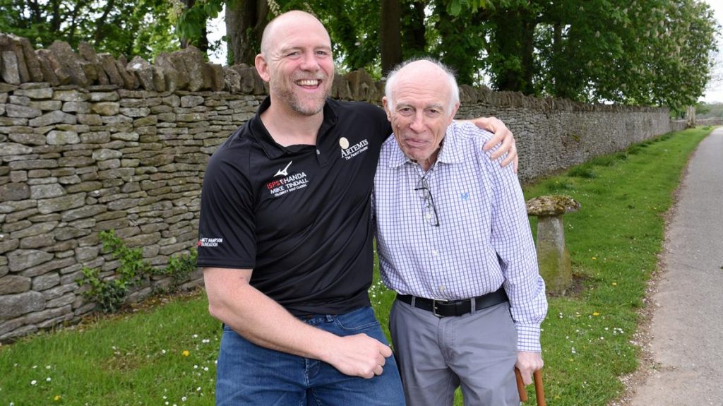 Mike Tindall and his father, Philip – Caroline Scott